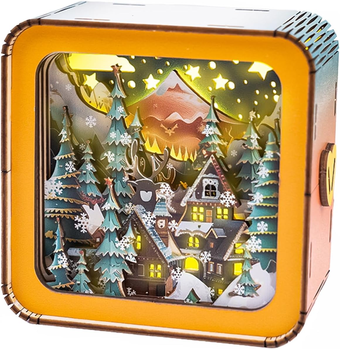 3d Puzzle Nightlight Christmas Village 3d Wooden Puzzles For Adults Diy Crafts For Adults