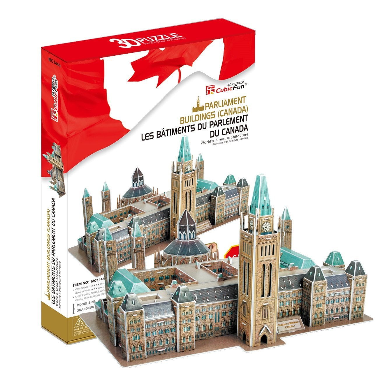 3D Puzzle: Parliament Buildings - Canada (144 Pieces) - Walmart.com