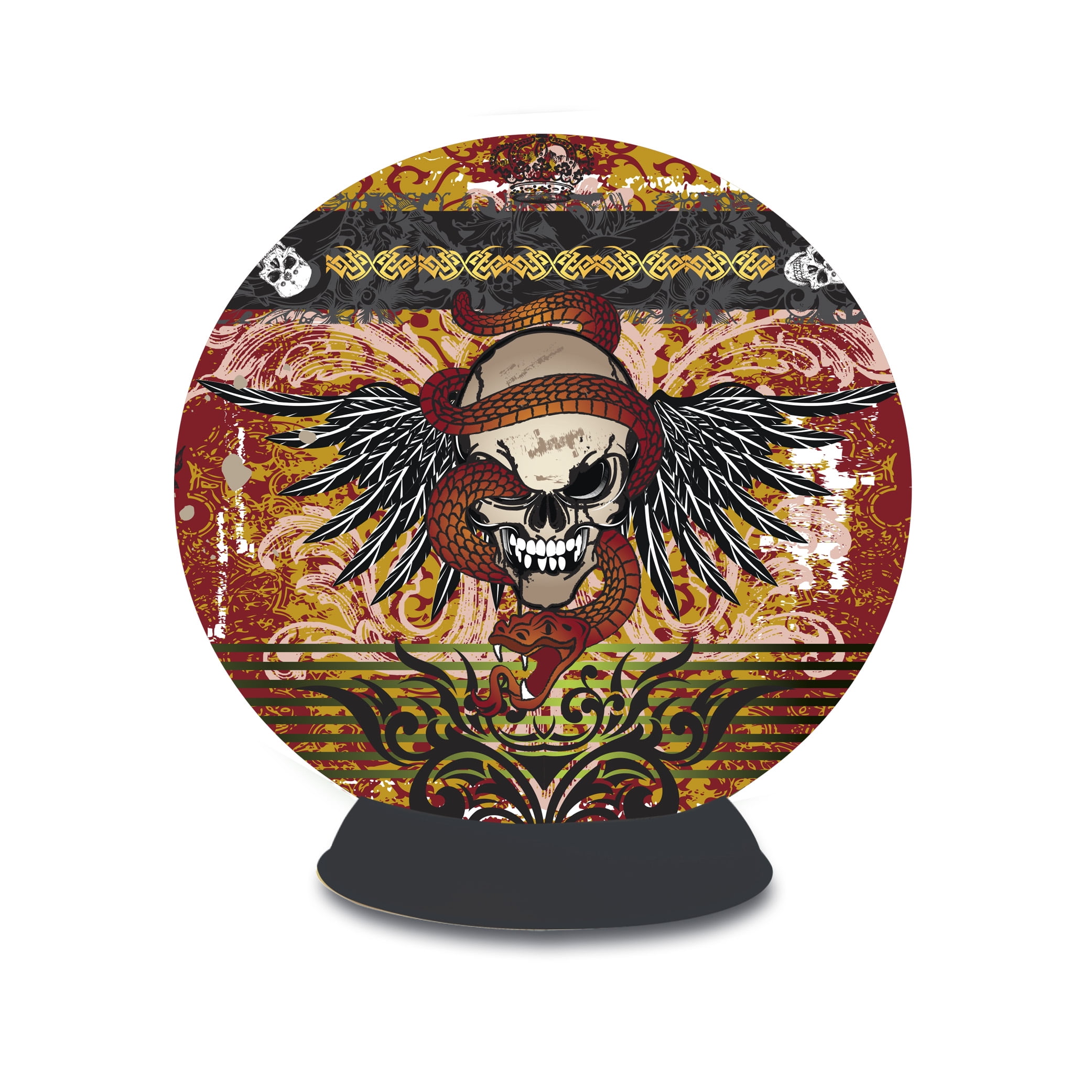 3D Puzzle Sphere - Skull Tattoo - Walmart.com