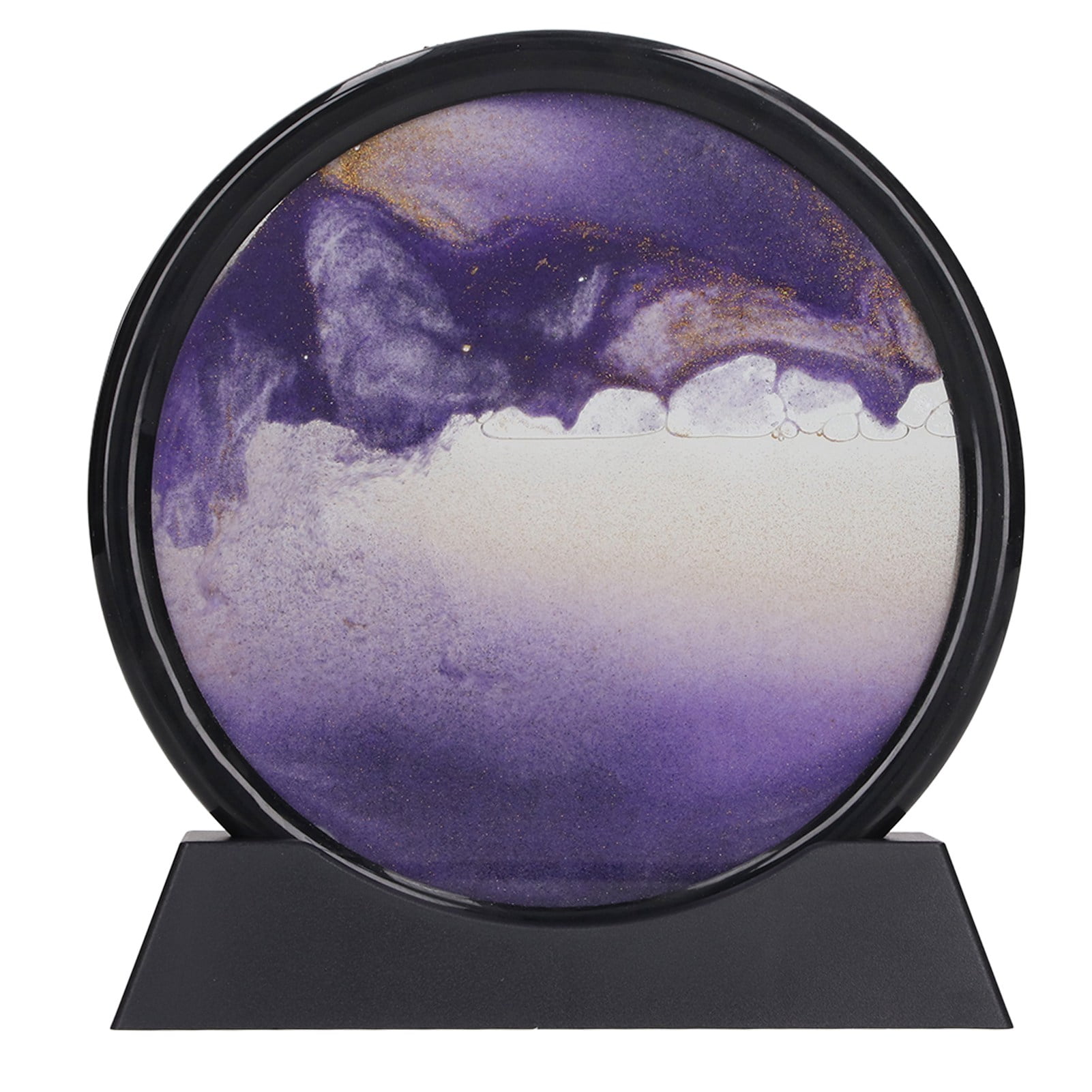 3D Quicksand Painting, 7in Purple Moving Sand Art Picture, Relaxing ...