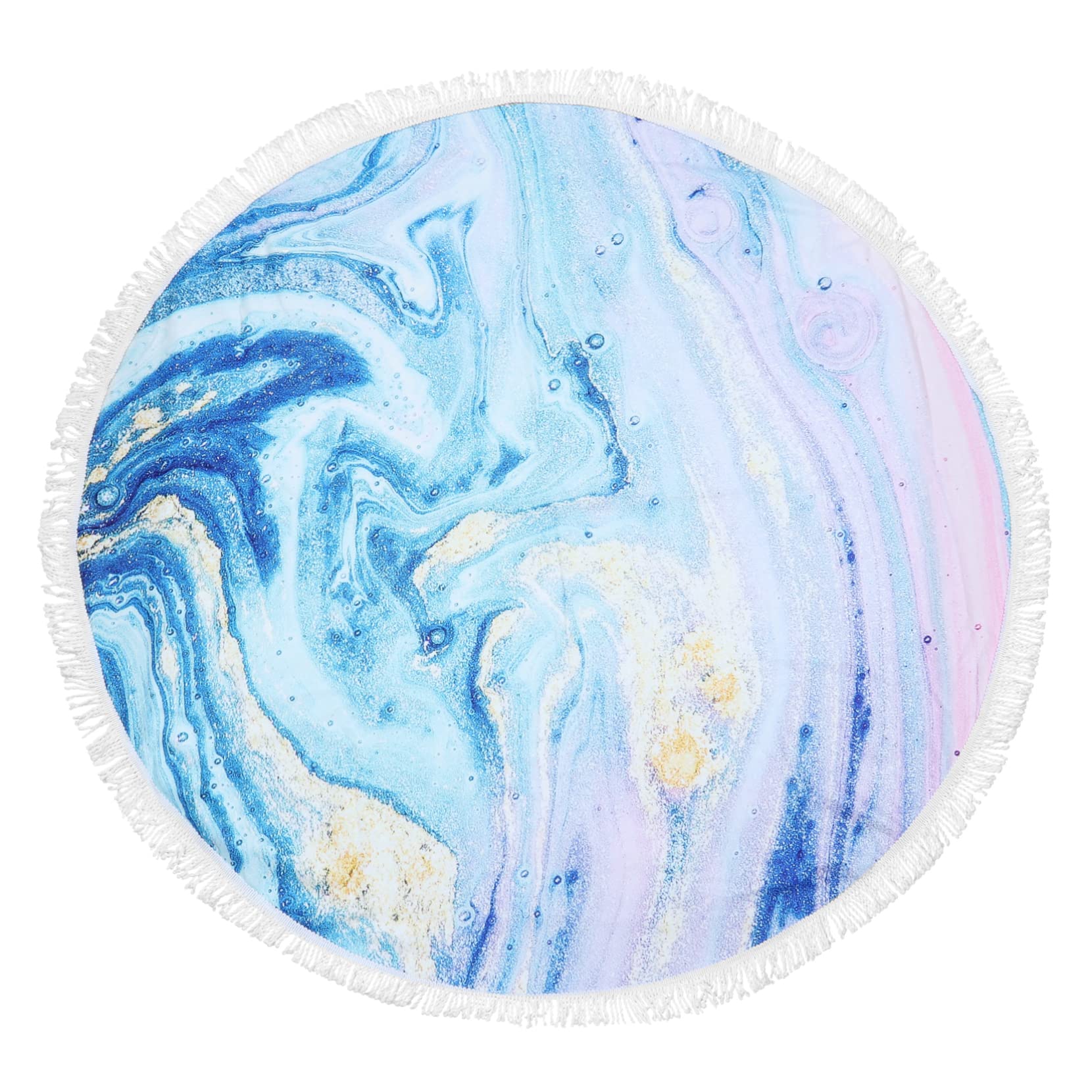 3D Quicksand Pattern Round Beach Towel Ultra-Fine Fiber Beach Shower ...