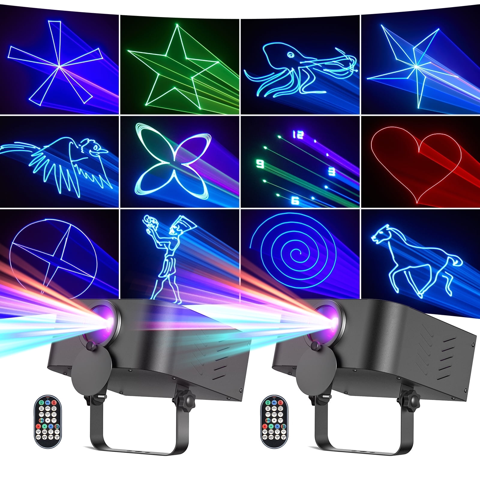 3D RGB Animation Beam Projector DJ Lights Party Disco Show Stage ...
