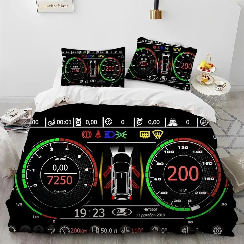 3D Racing Car board Comforter Bedding Set Duvet Cover Bed Set Quilt ...
