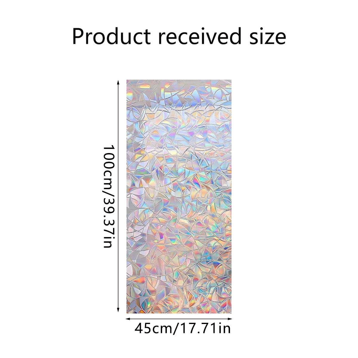 3D Rainbow Effect For Stickers Stained Glass Self Adhesive Film Static ...