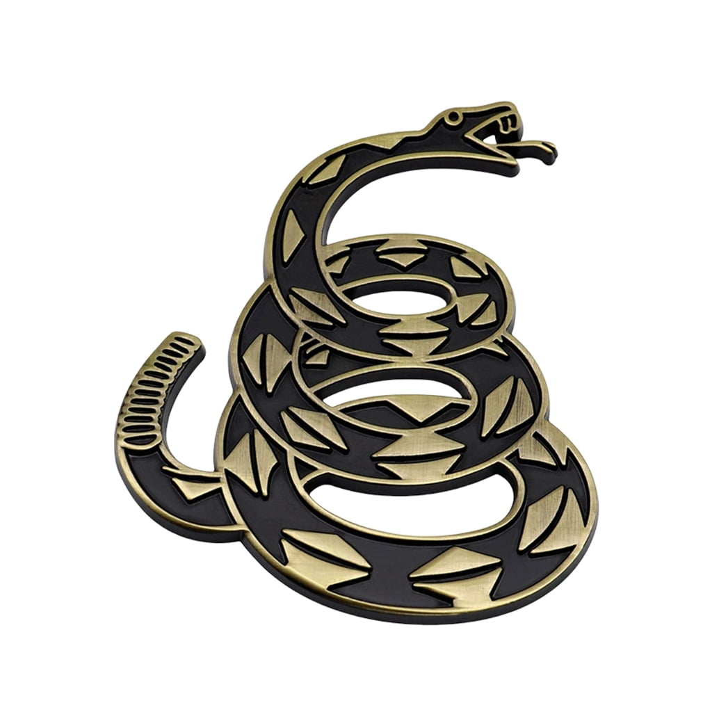 3D Rattlesnake Metal Car Emblem Decal Strong Design for Auto Truck ...