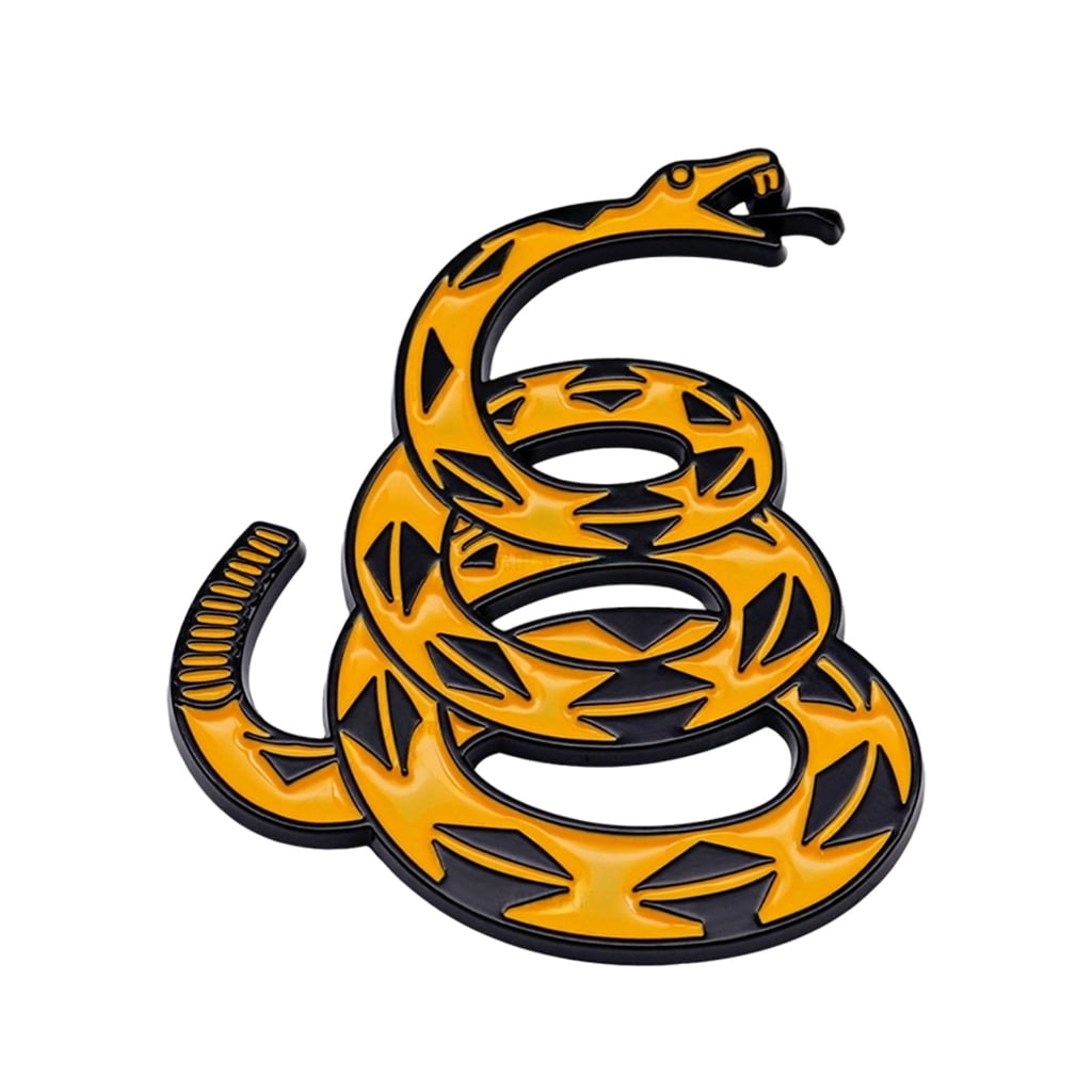 3D Rattlesnake Metal Car Emblem Decal Strong Design for Auto Truck ...