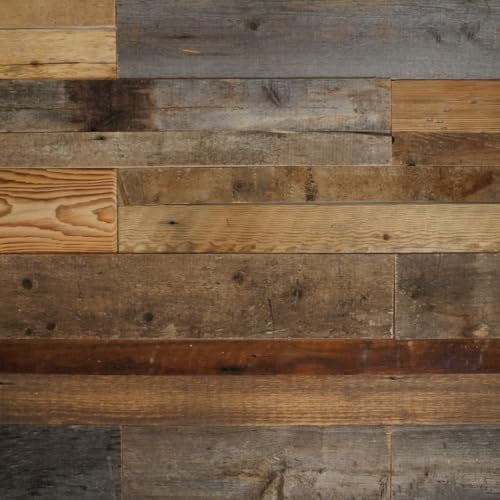 3D Real Old Barnwood Panels - Vintage Planks - Rustic Wood Wall ...