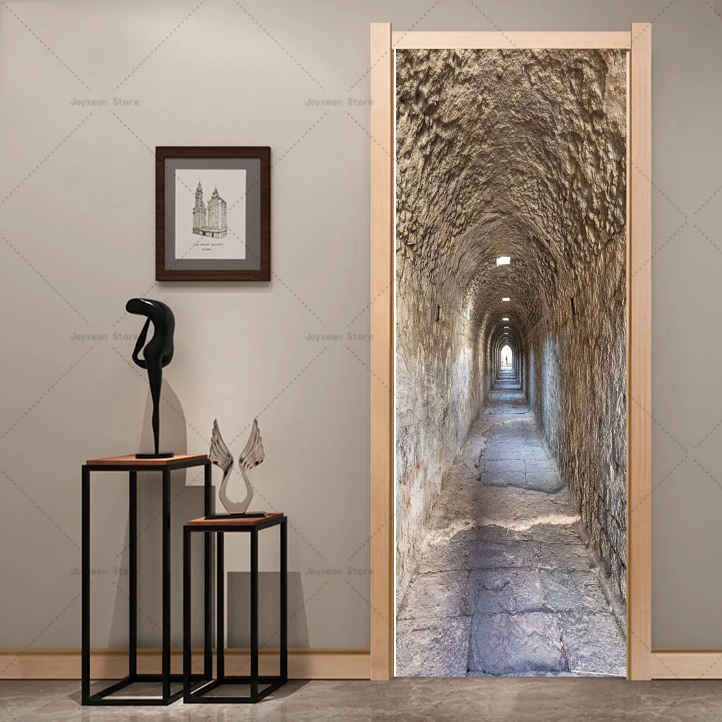 3D Realistic Iron Door Sticker Vinyl PVC Waterproof Material Self ...