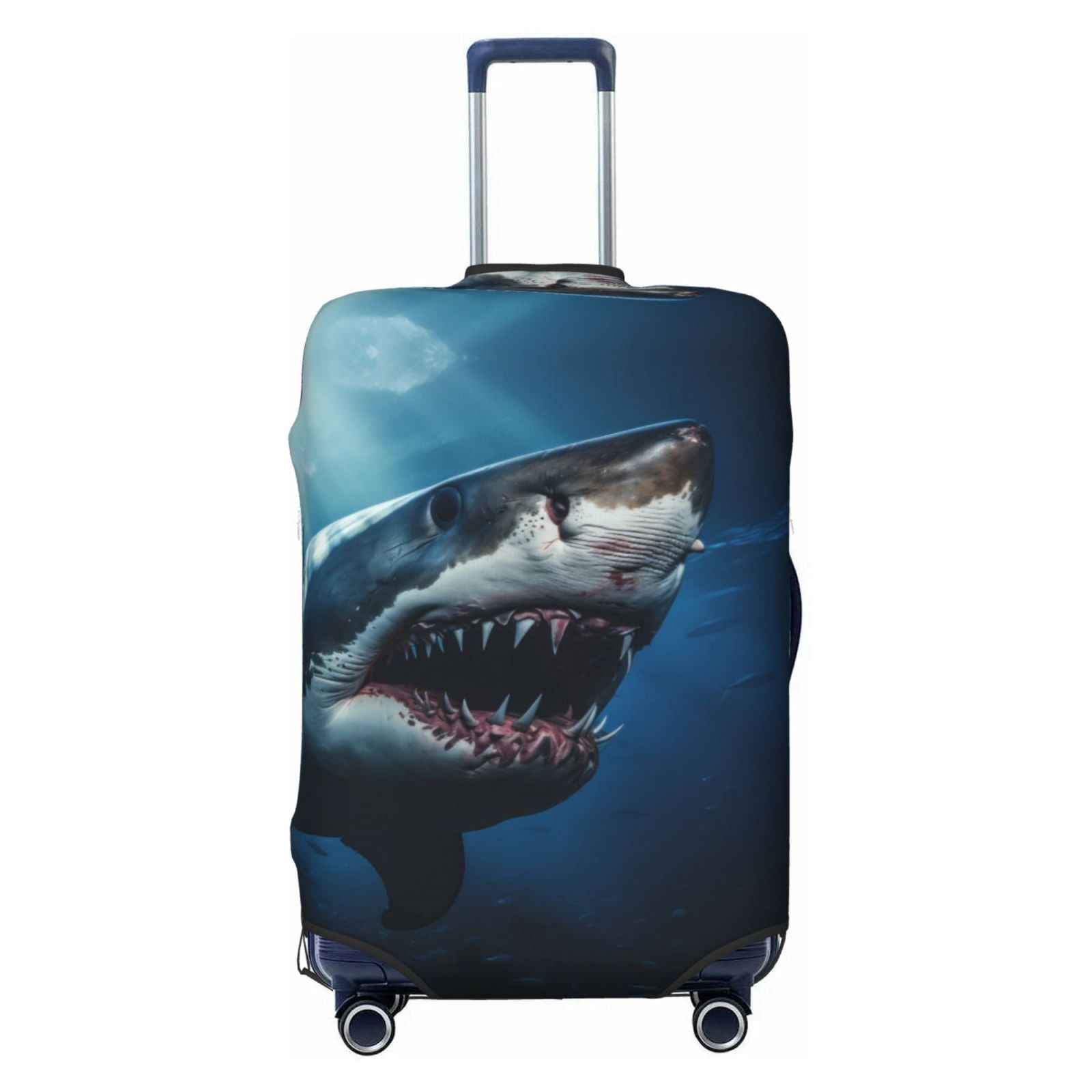 3D Realistic Shark Luggage Cover for Travel Business Trip, Suitcase ...