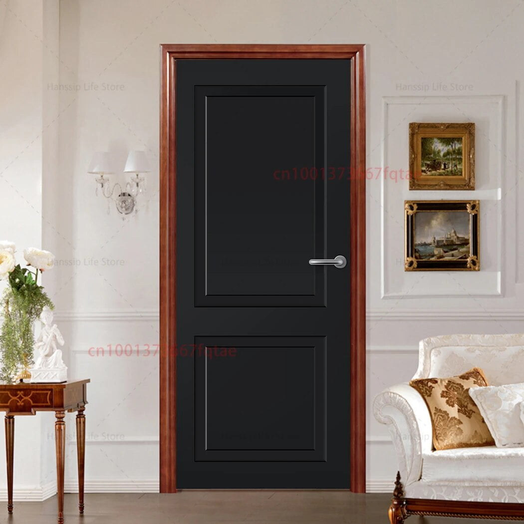 3D Realistic Wood Design Door Stickers New Design Removable Retro Brown ...