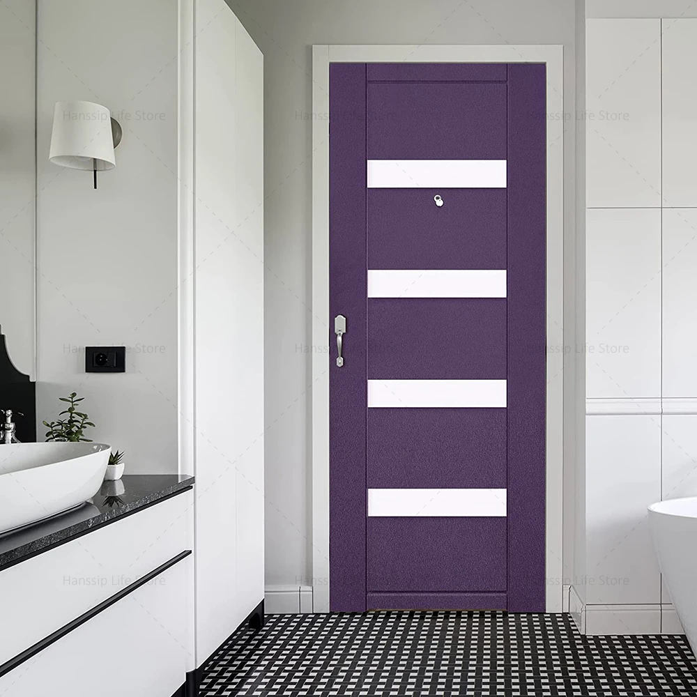 3D Realistic Wooden Pattern Door Sticker Self Adhesive PVC Vintage ...