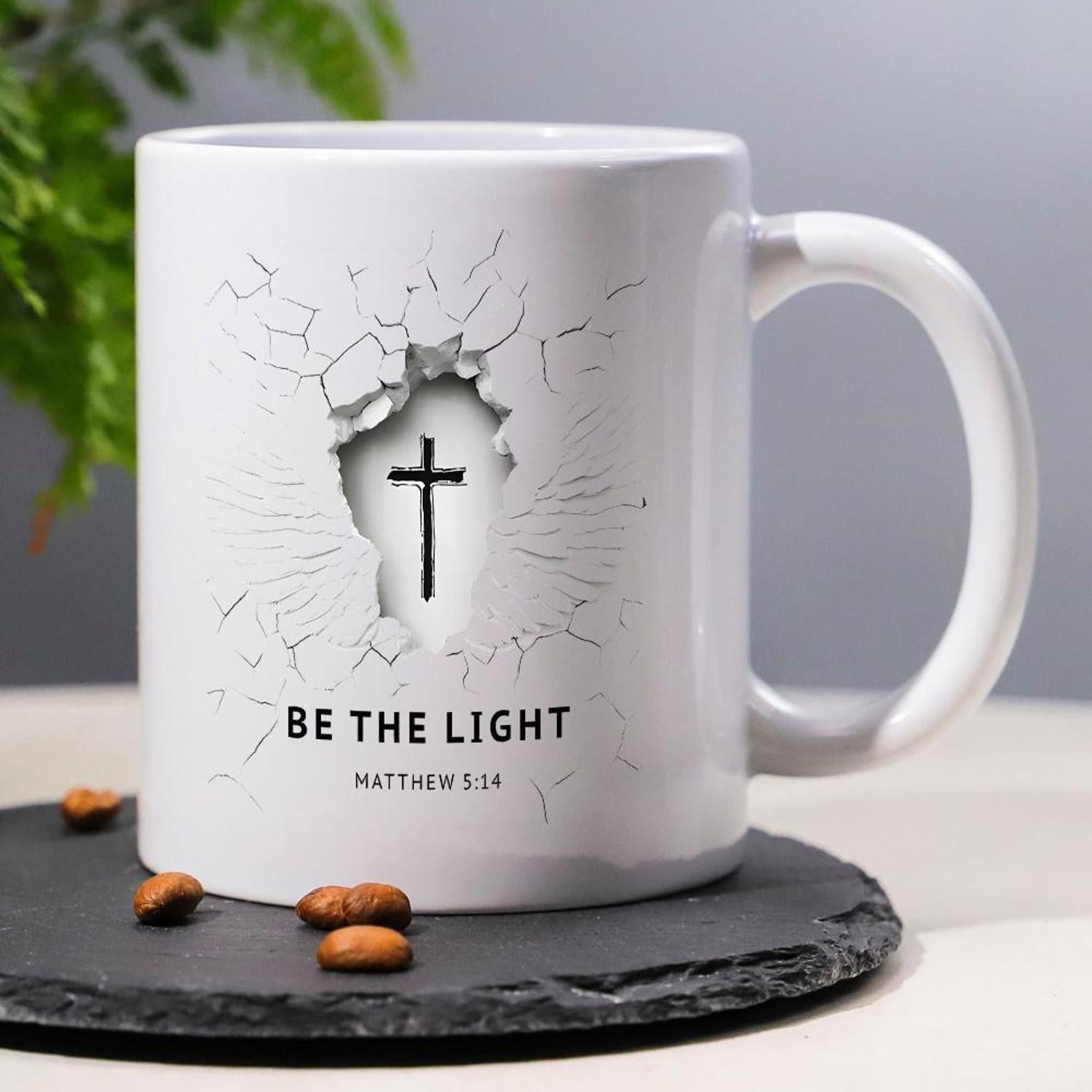3D Religious Cross and Broken Wall Christian Coffee Mug 11 Ounce ...