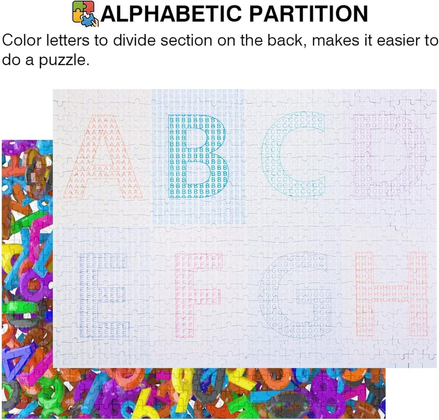 3D Rendering Colors Numbers Jigsaw Puzzle 500 Pieces, Intellectual ...