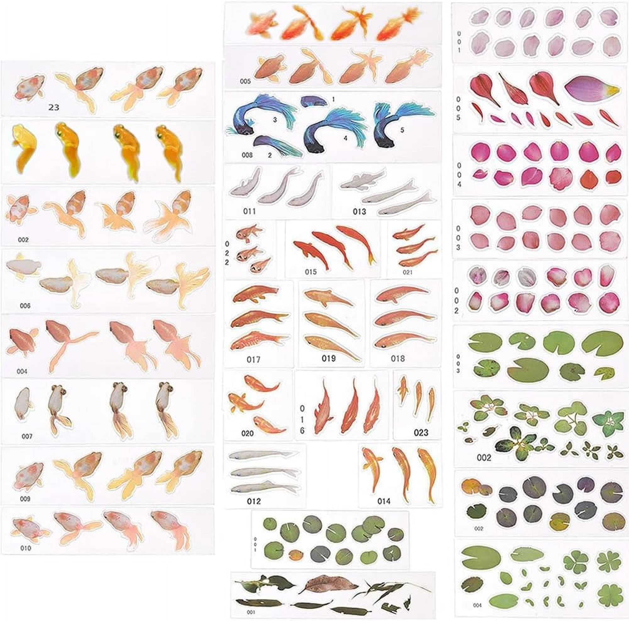 3D Resin Decorations Stickers DIY Filling Material for Resin Art Mixed ...