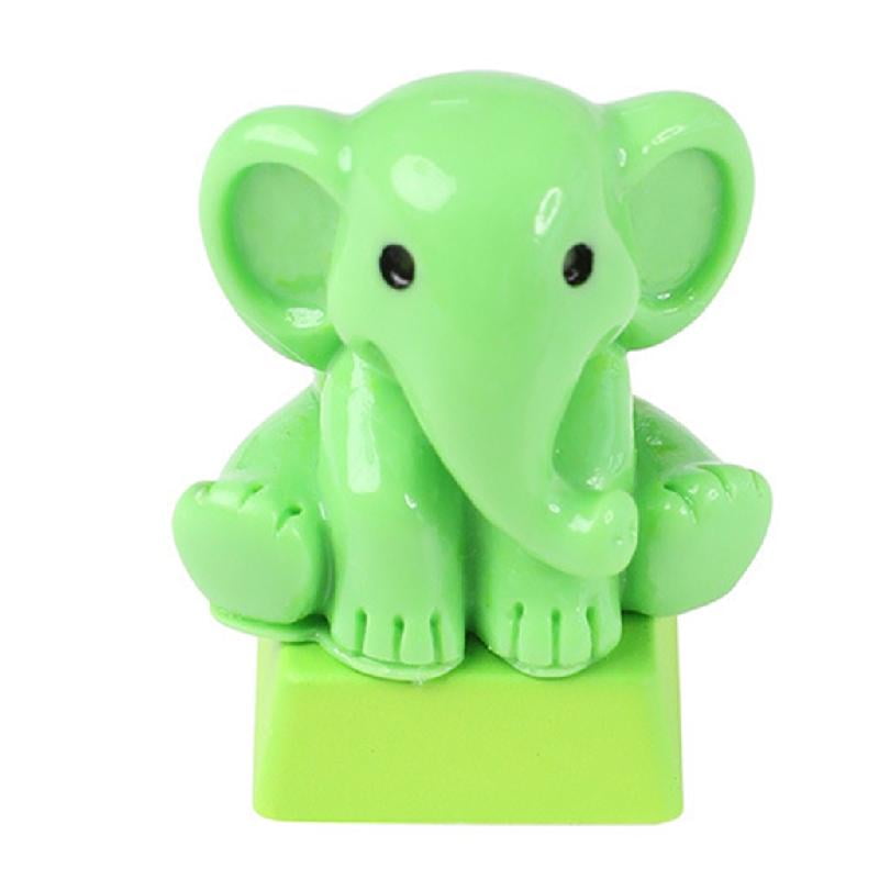 3D Resin Keycap Lovely Little Elephant Keycap for Mechanical Keyboards ...