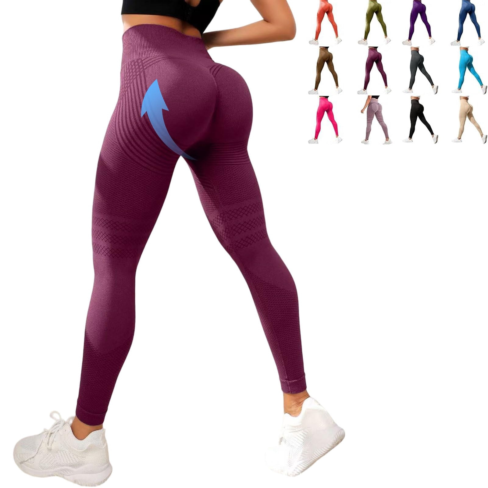 3D Resistance Band Leggings for Women,Micro Massage Compression ...