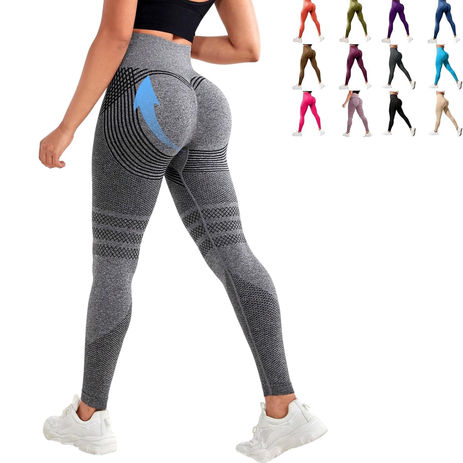 3D Resistance Band Leggings for Women,Micro Massage Compression ...