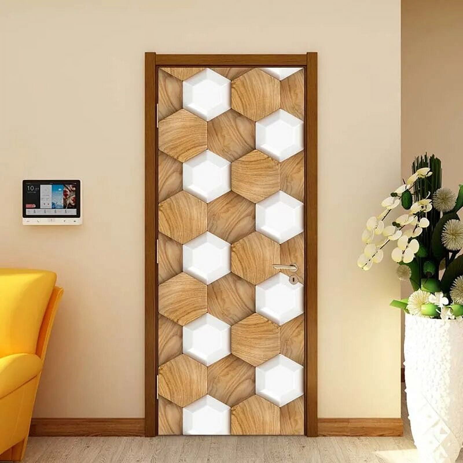 3D Retro Door Stickers PVC Poster Art Wallpaper Home Decoration ...