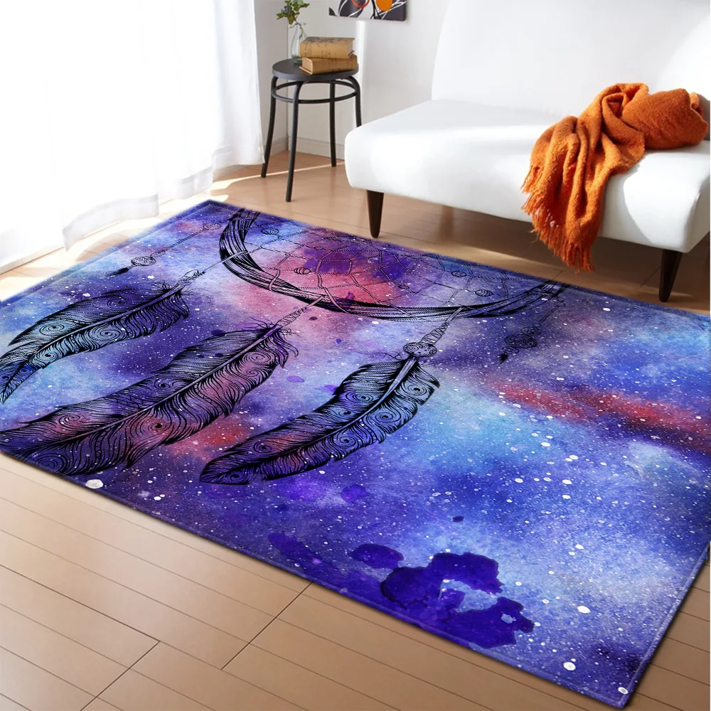 3D Retro Flower Plant Leaves Carpet for Kitchen Floor Mat Home Entrance ...
