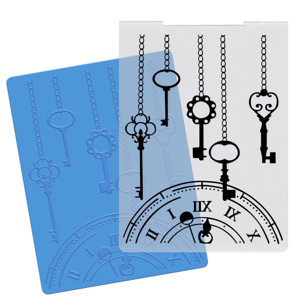 3D Retro Lace Keys RRF12 Plastic Embossing Folders Card Making Vintage ...