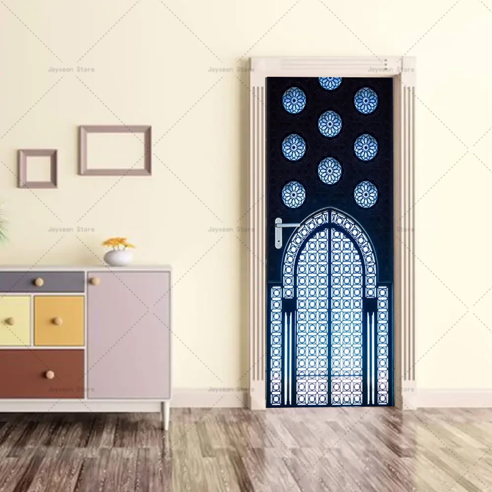 3D Retro Religious Door Sticker PVC Vinyl Waterproof Self-Adhesive ...