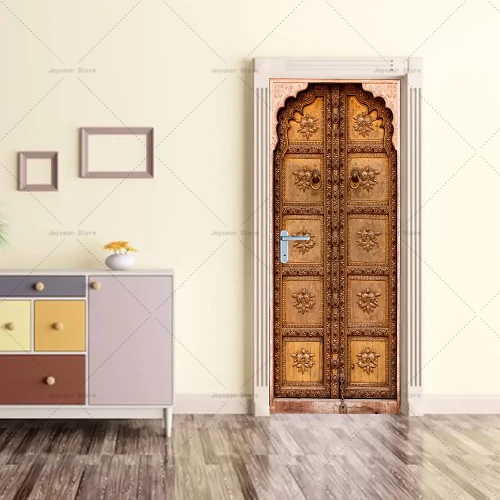 3D Retro Religious Door Sticker PVC Vinyl Waterproof Self-Adhesive ...
