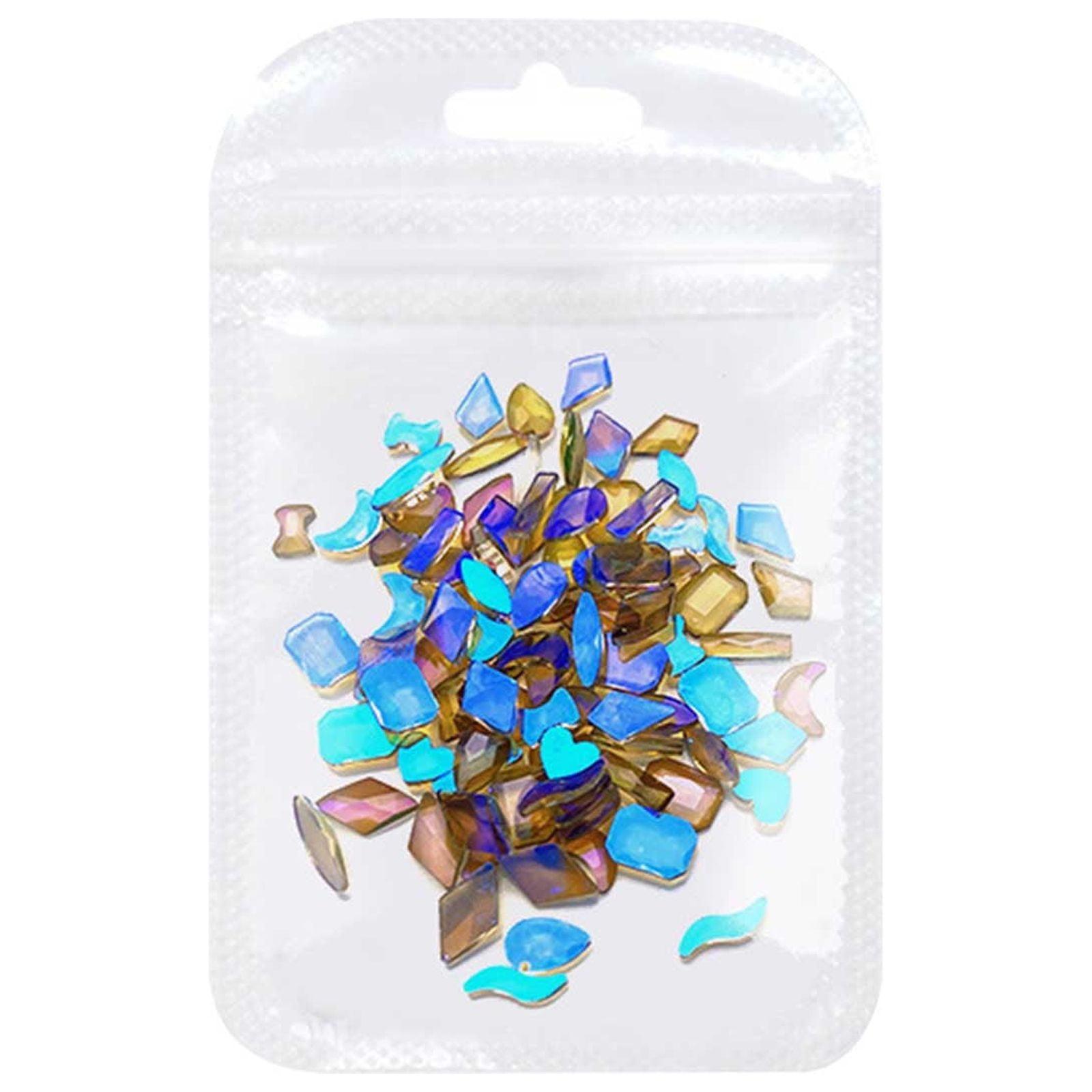 3D Rhinestones Shape Mix Nail Pick And Peel Stone Lids by Design ...