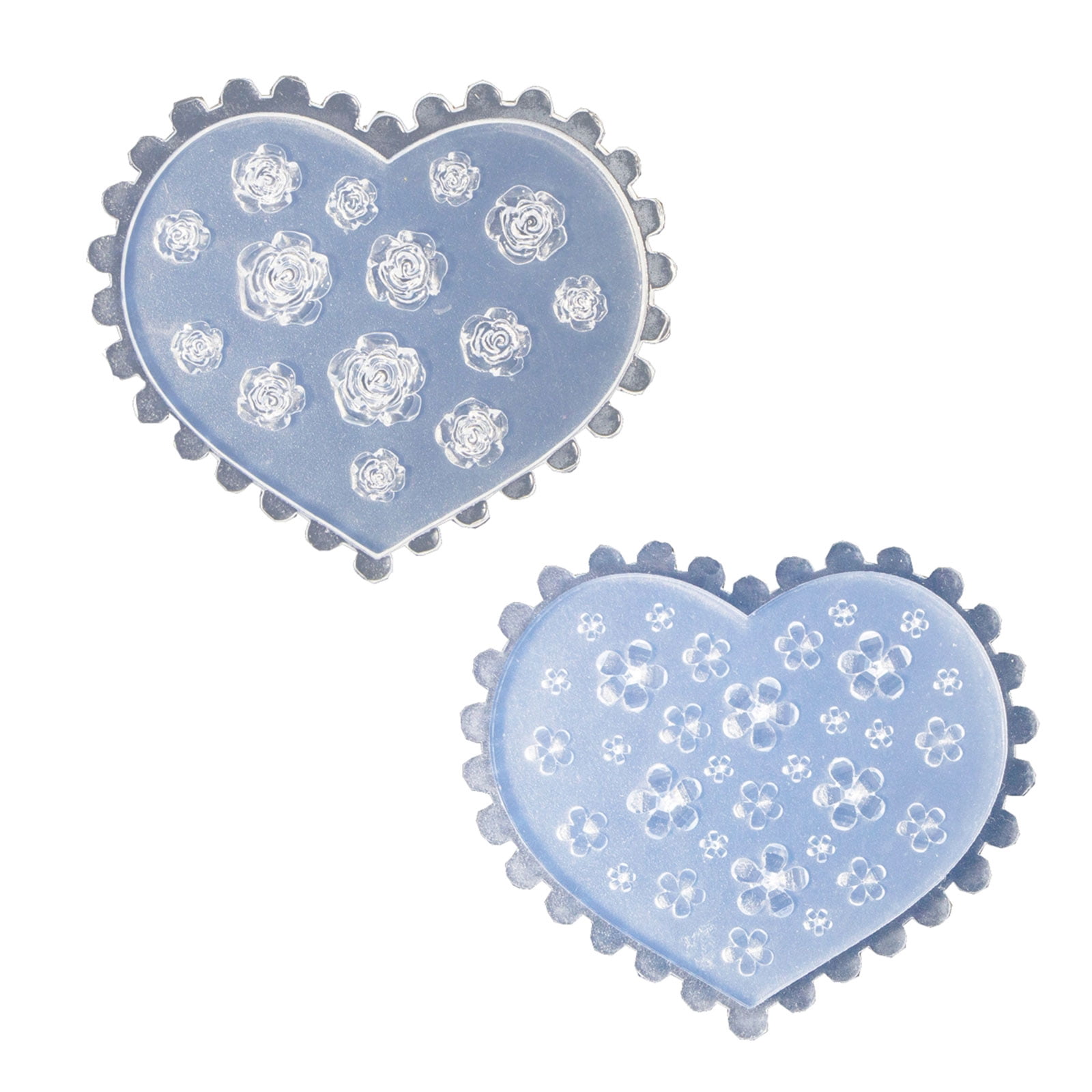 3D Rose Five Petal Flower Nail Art Mold Silicone Combination Decorative ...