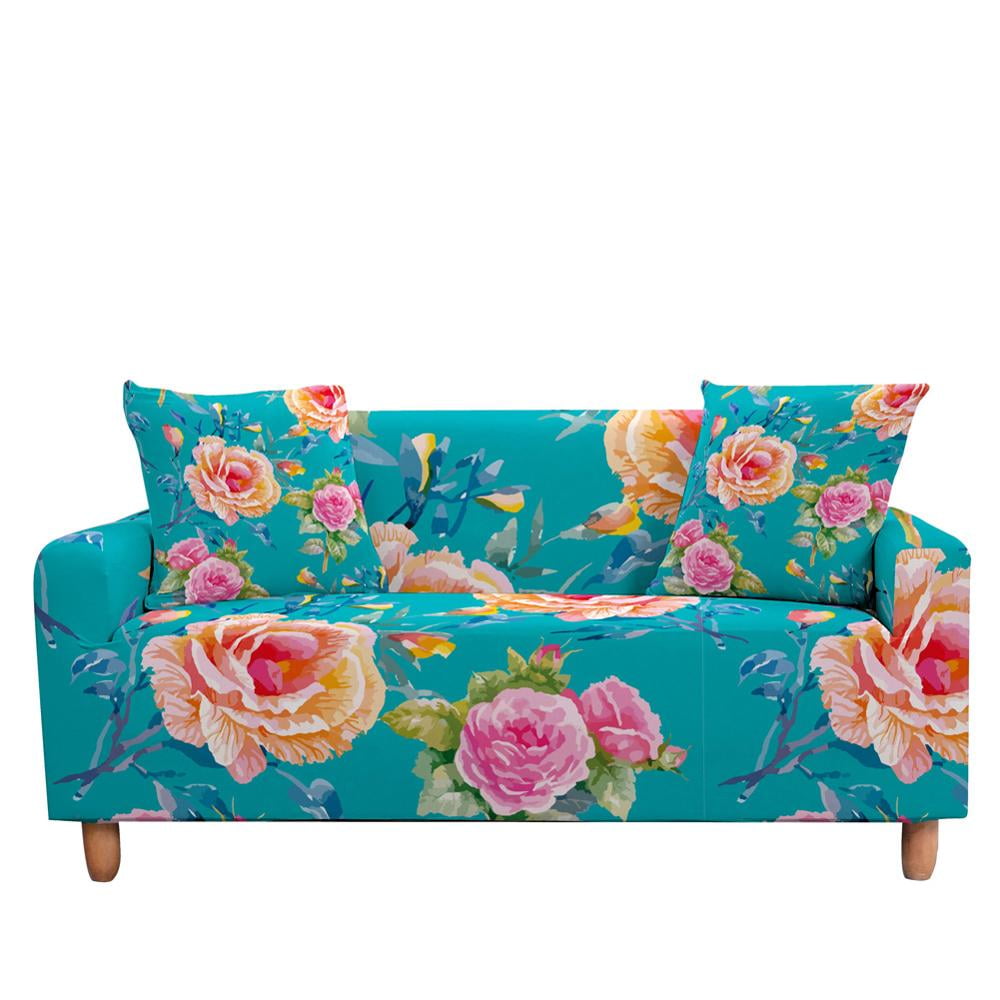 3D Rose Flower Slipcovers Sofa Cover Floral Print for Living Room ...
