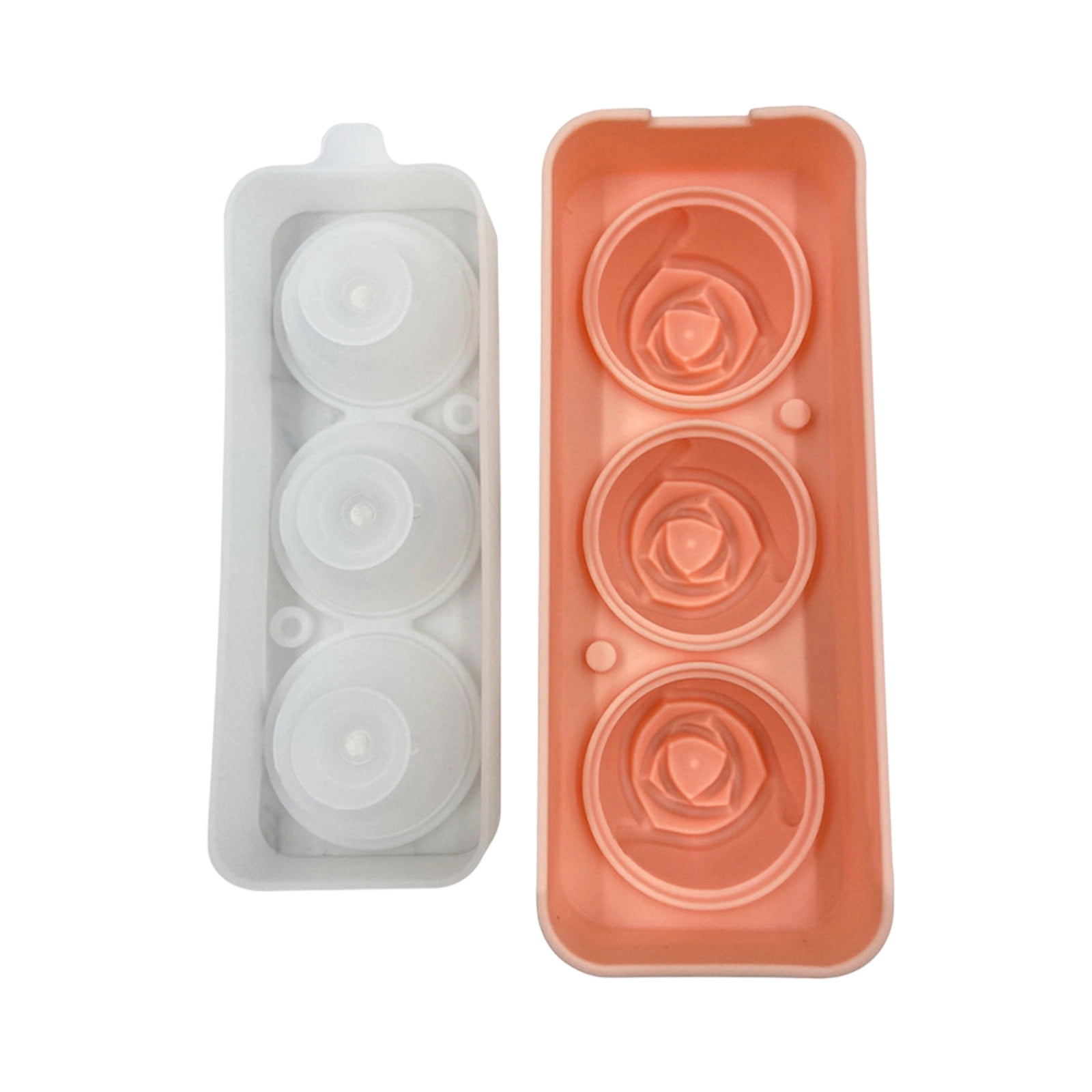 3D Rose Ice Cube Tray 3- Ice Ball Maker Mold for Freezer Chilling ...