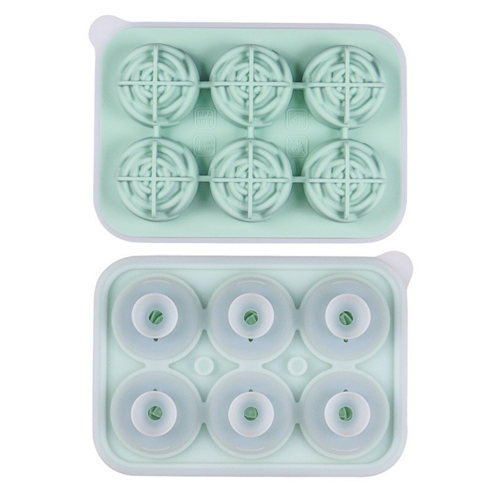3D Rose Ice Mold Silicone Flower Ice Cube Trays Rose Silicone Mold for ...