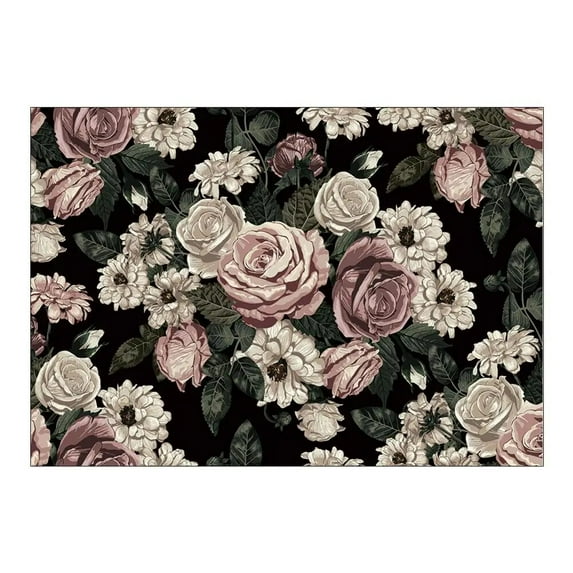 3D Rose Pattern Carpets Rug Kids Bedroom Living Room Floral Mat ...