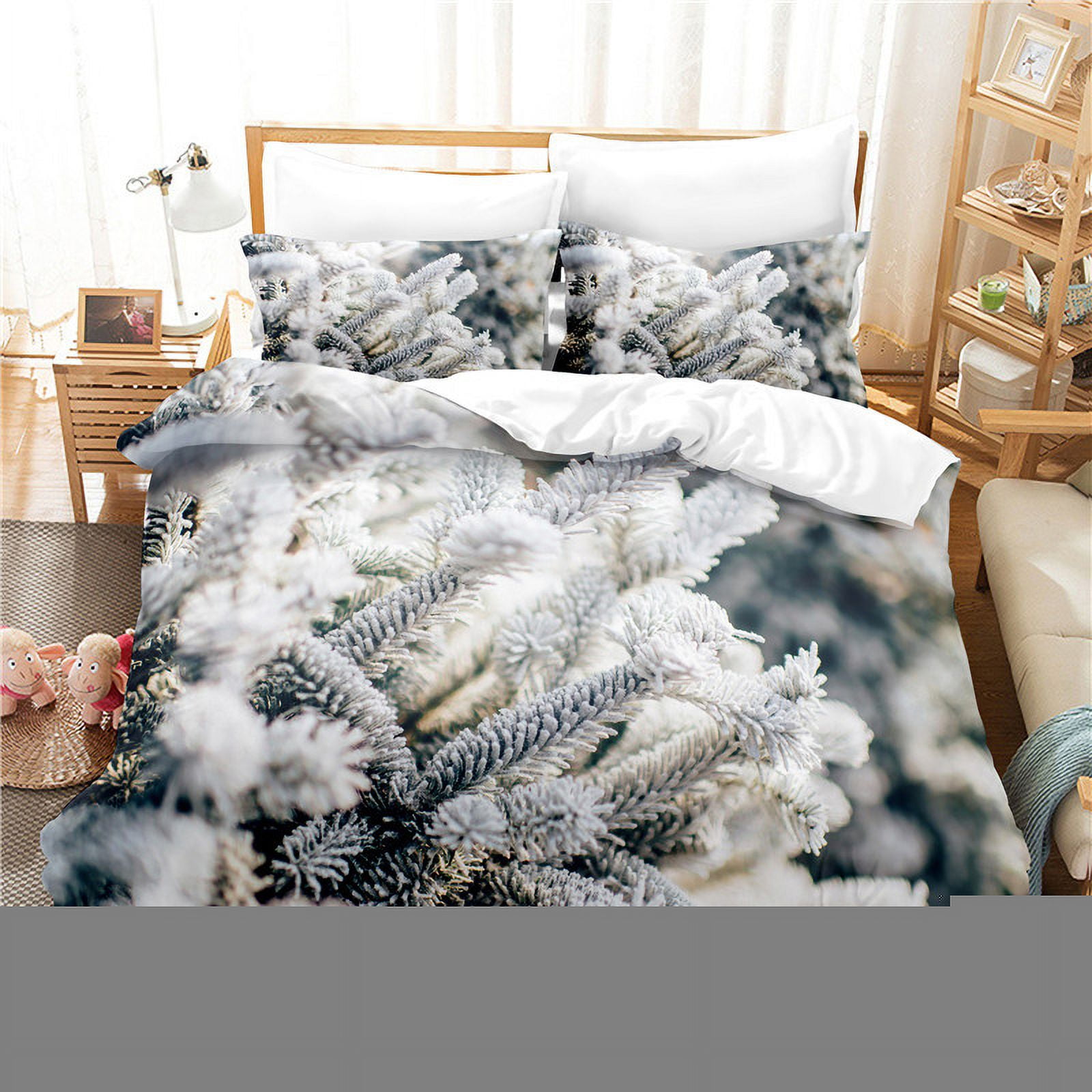 3D Rose Print Bedding Set Child Girl Duvet Cover Set, 3 Piece ...