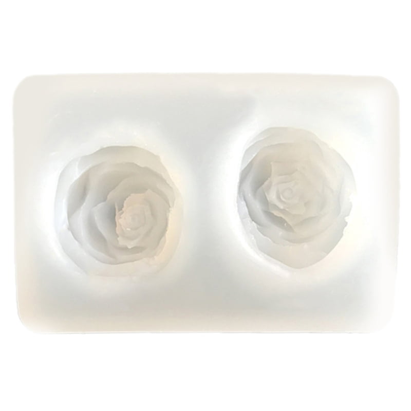 3D Rose Silicone Candle Molds for Epoxy Resin Candle Soap Fondant ...