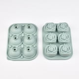 3D Rose Silicone Ice Tray with Funnel - Elegant 6-Cube Ice Mold for ...