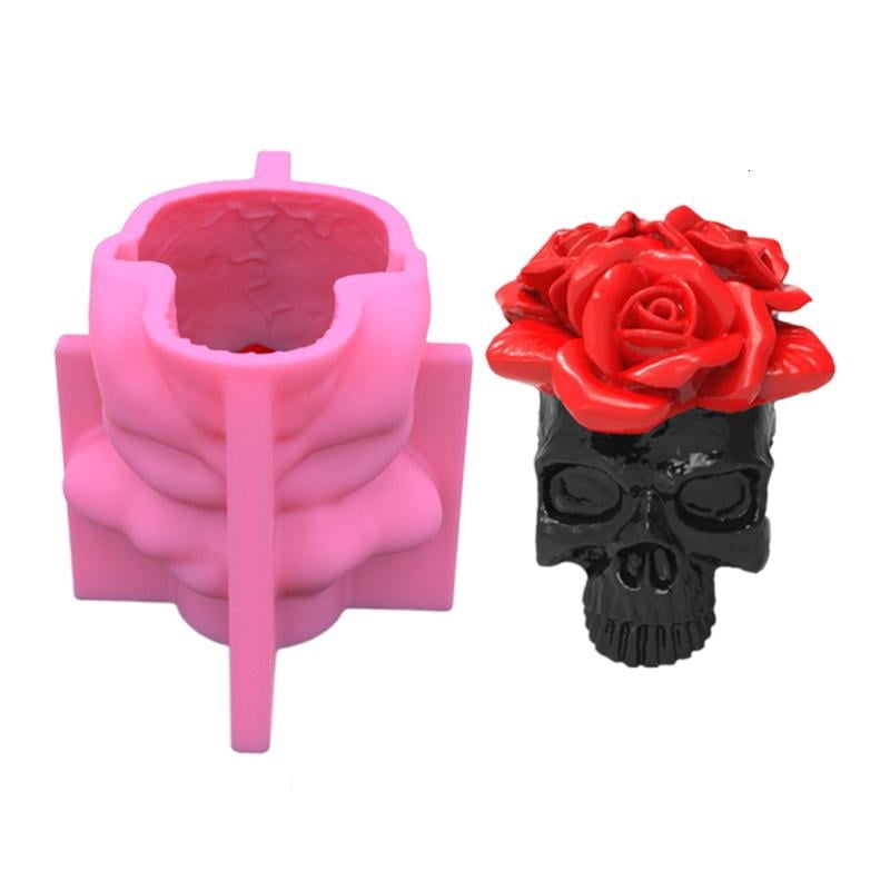 3D Rose Silicone Mold Epoxy Resin Mold DIY Craft Candle Plaster Pen ...