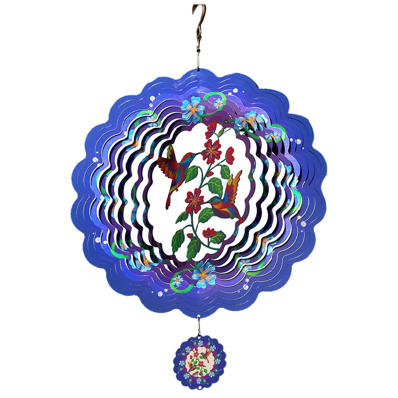 3D Rotating Wind Chime 12 Inch Wind Chime Outdoor Hanging Decoration ...