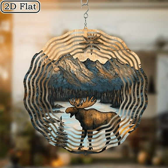 Bermuda Island 3D Wind Spinner Kinetic Stainless Steel Garden Decor ...