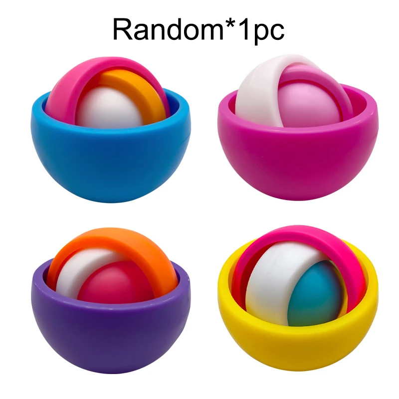 3D Rotation Ball Fidget Gyro Sensory Toys Hand Fidget Spinner Gyroscope ...