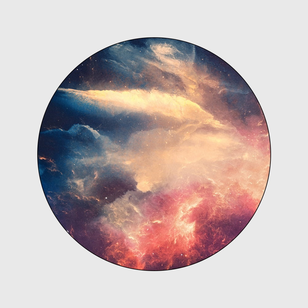3D Round Carpets for Living Room Gorgeous Galaxy Space Area Rug Kids ...