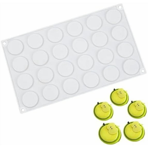 3D Round Cylinder Silicone Mold for Baking Mousse Cake, Candy, Pastry ...