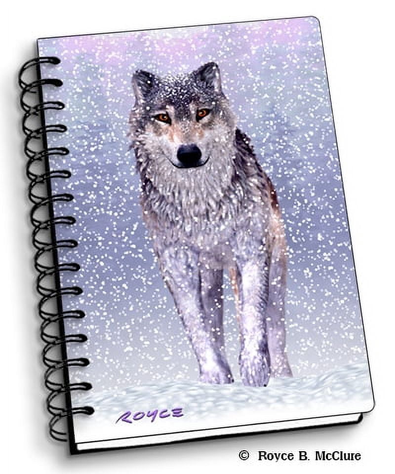 3D Royce Small 4"x6" Notebook by Artgame (Snow Wolf) - Walmart.com