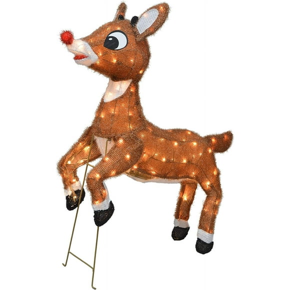 Outdoor Light Up Rudolph The Red Nosed Reindeer