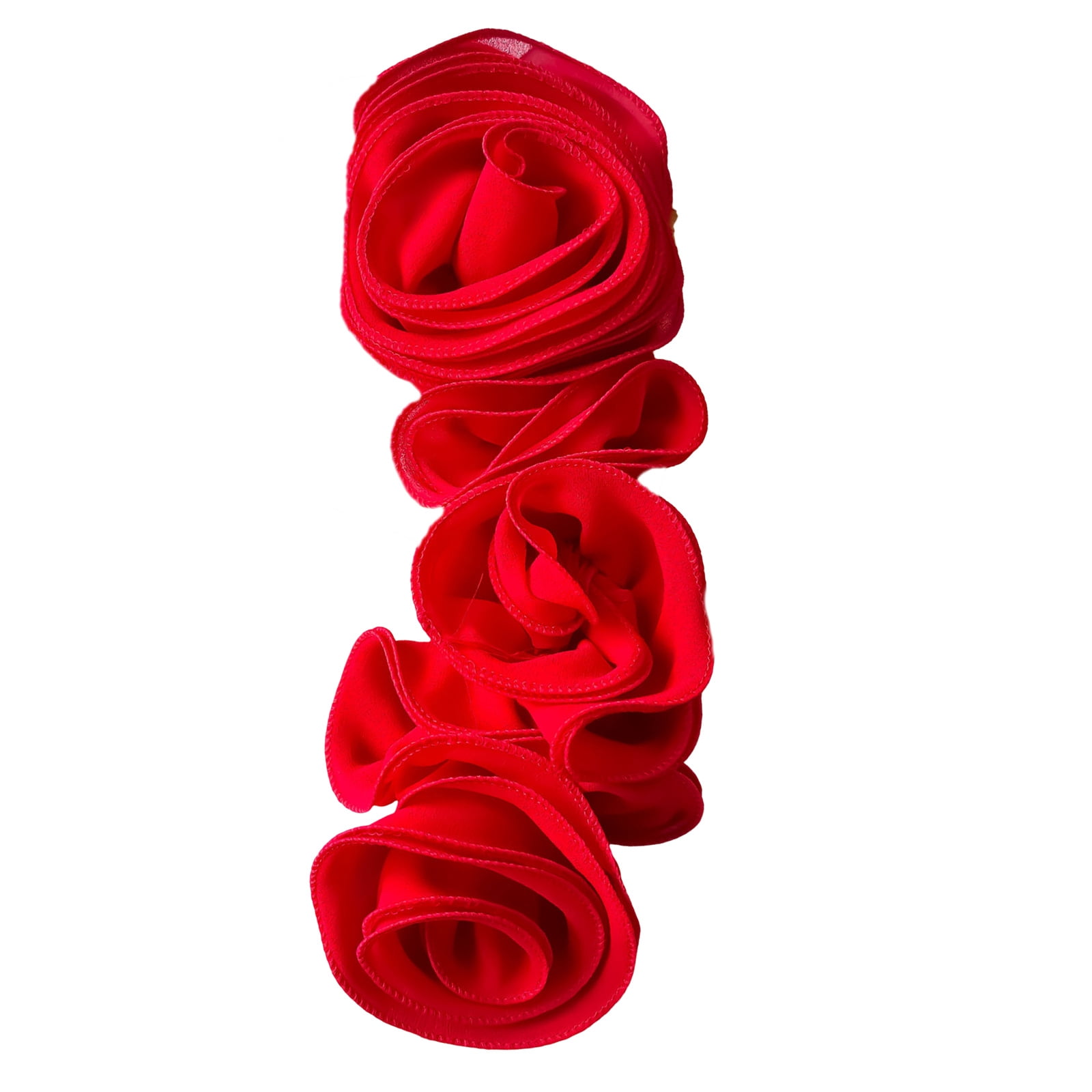 3D Ruffle Flower Appliques Handcraft Materials Kits Crafting Garment ...