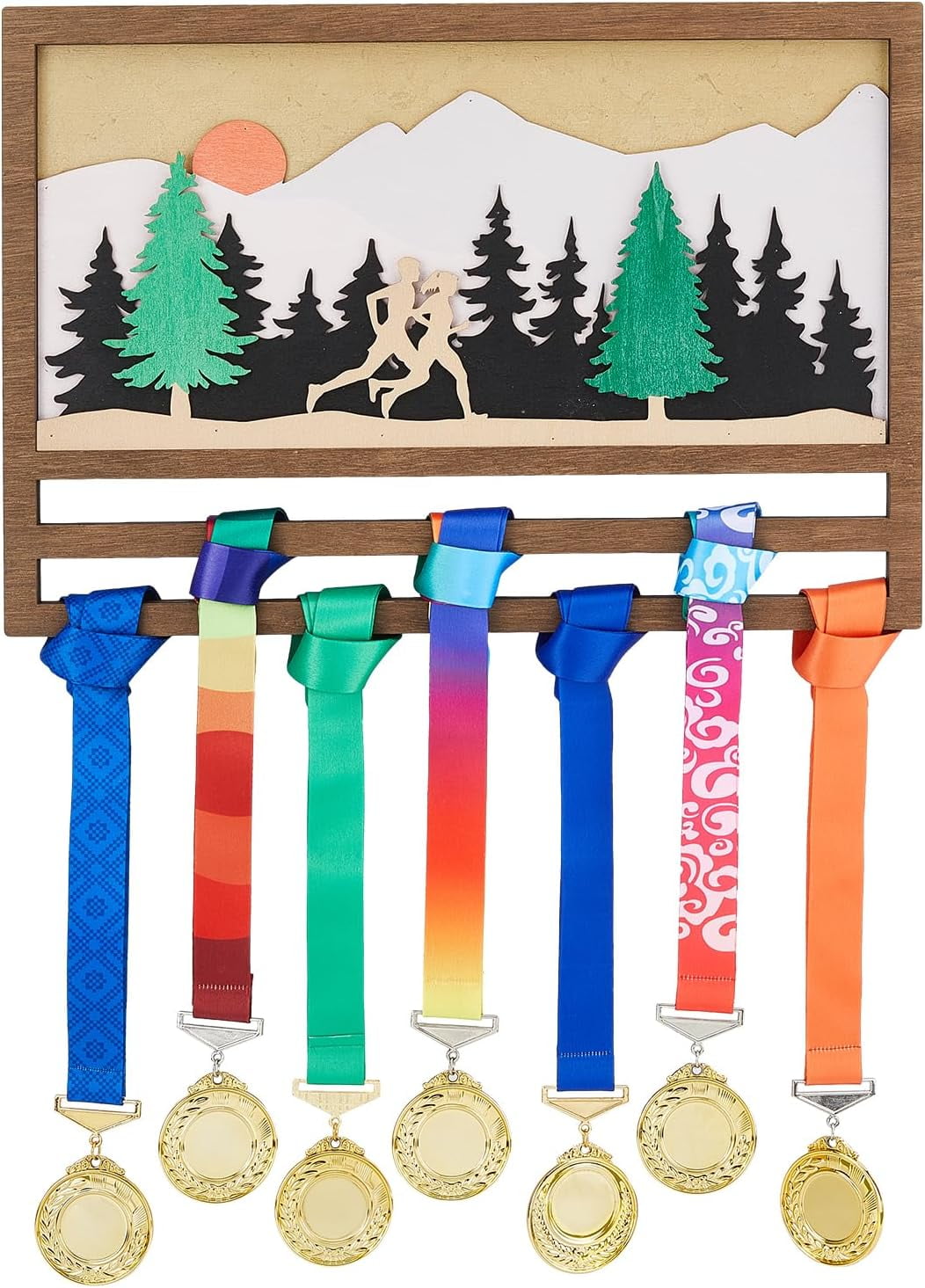 3D Running Medal Holder Forest Running Medal Hanger Display Run Award ...