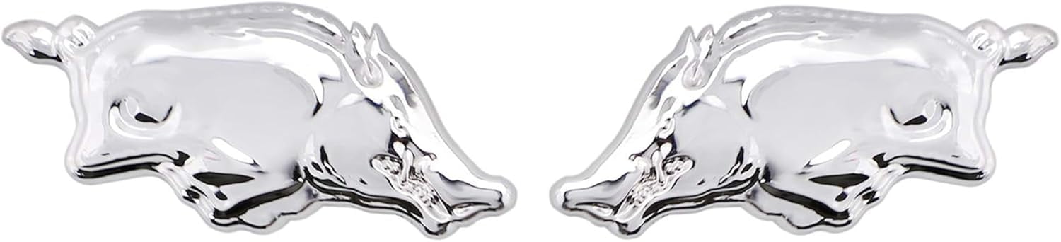 3D Running Wild Pig Boar Warthog Hog Metal Emblem Car Side Fender Rear ...