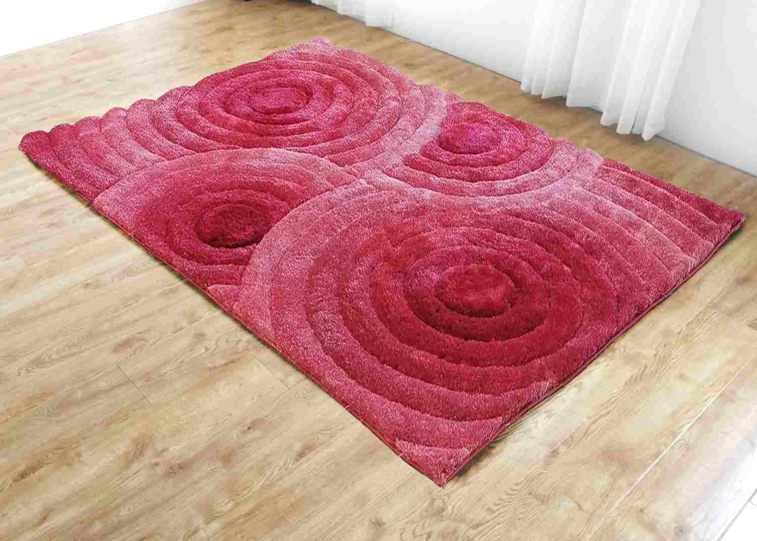 Modern Shaggy Abstract Geometric Rug for Living Room Bedroom Design 419 ...
