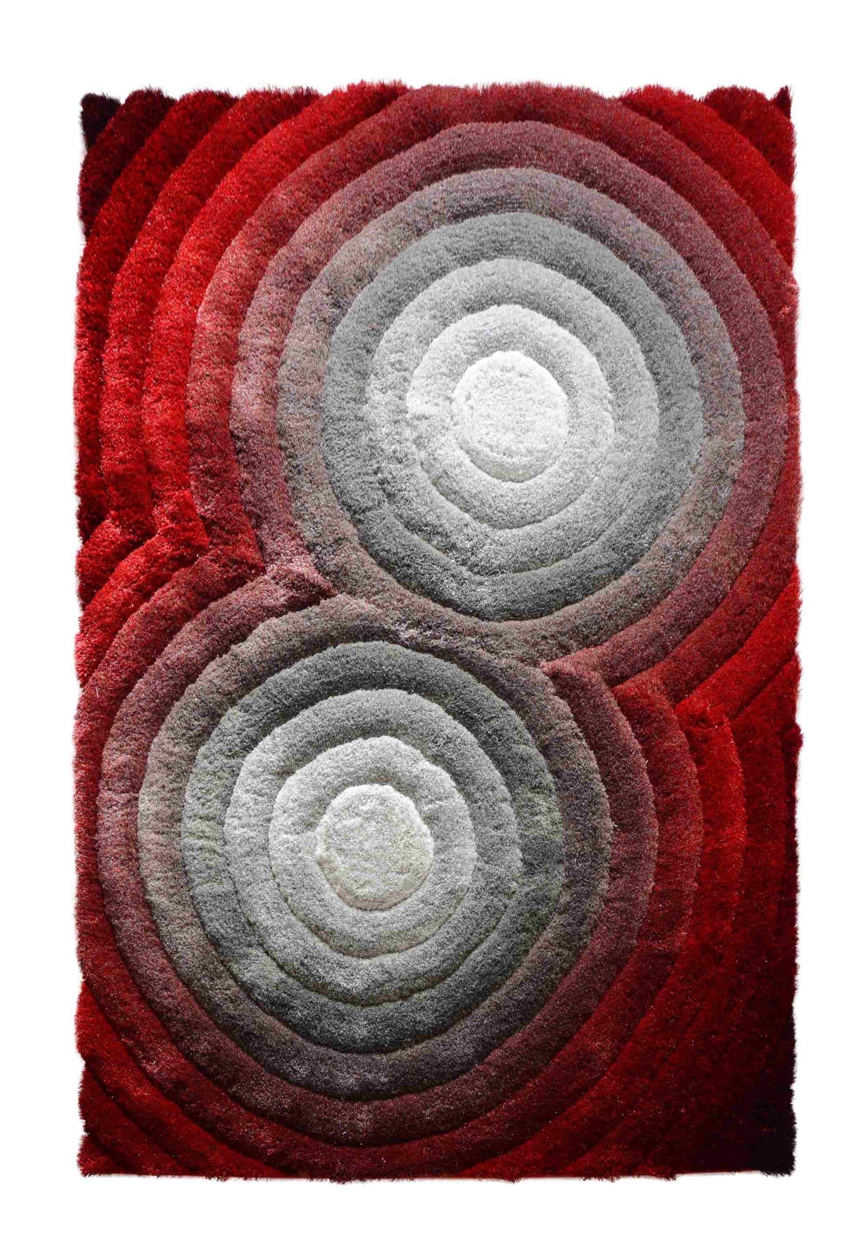 Modern Shaggy Abstract Geometric Rug for Living Room Bedroom Design 879 ...