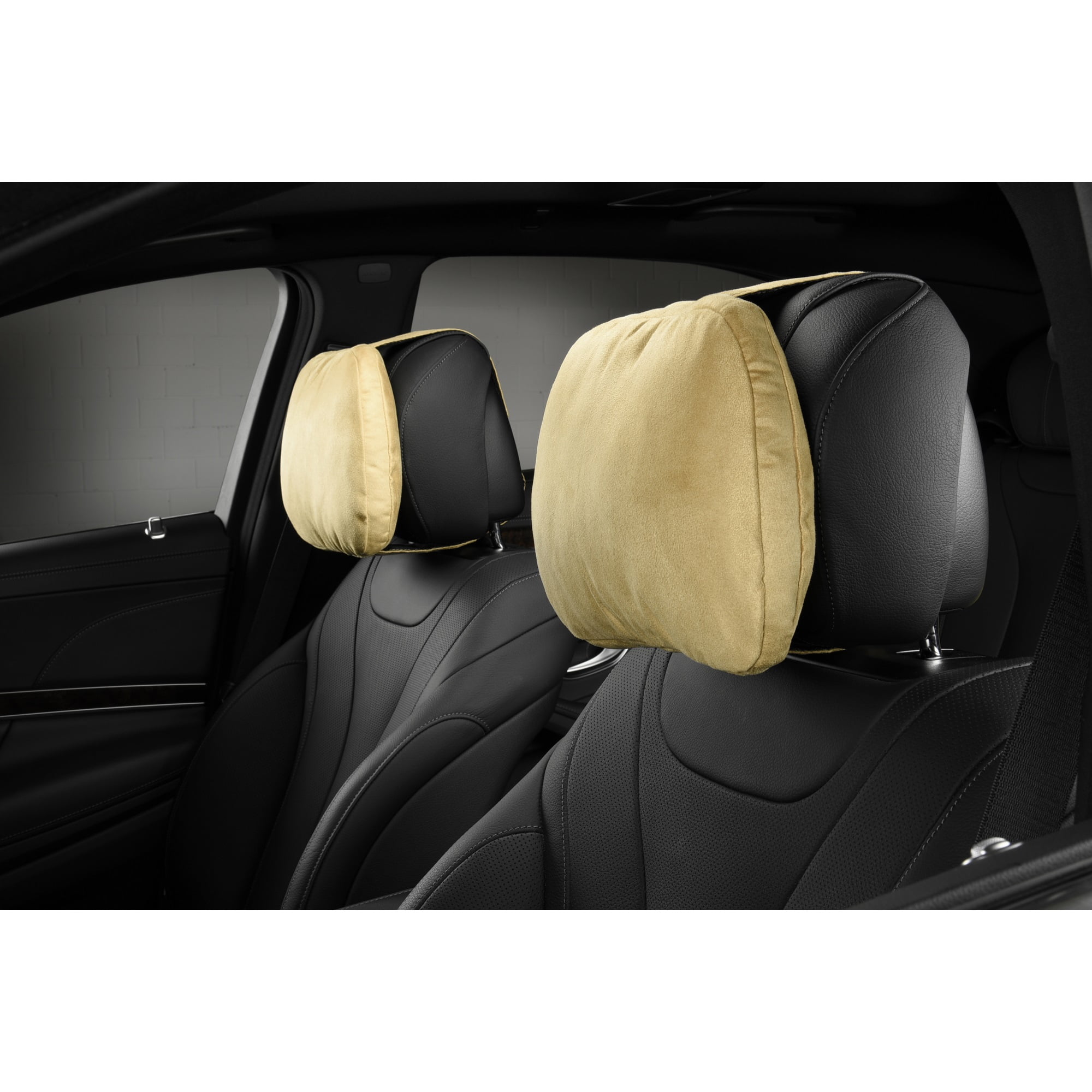 3D SUEDE HEADREST TAN 1PC - Walmart.com