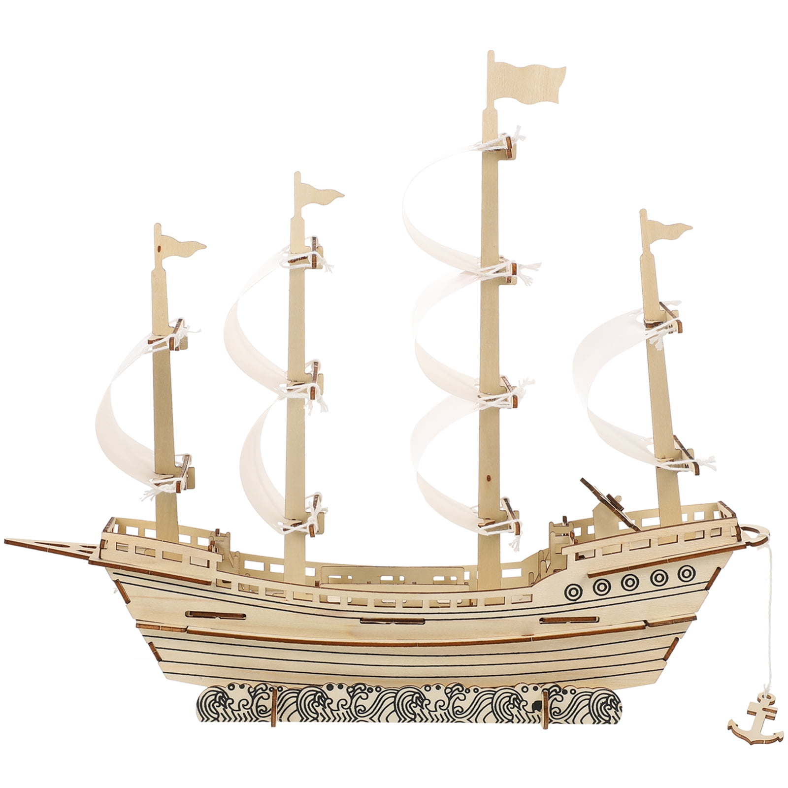 3D Sailing Jigsaw Puzzle Puzzles Kits to Build Kids Child - Walmart.com